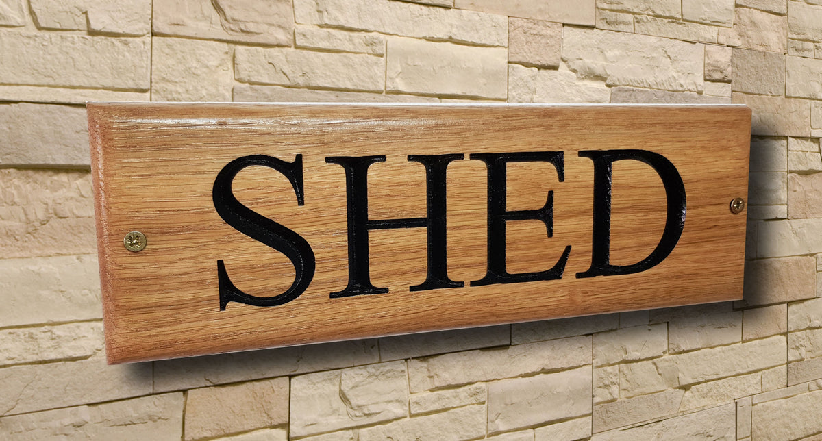Personalised Oak House Sign,Carved, Custom Engraved, Outdoor ,Wooden N ...